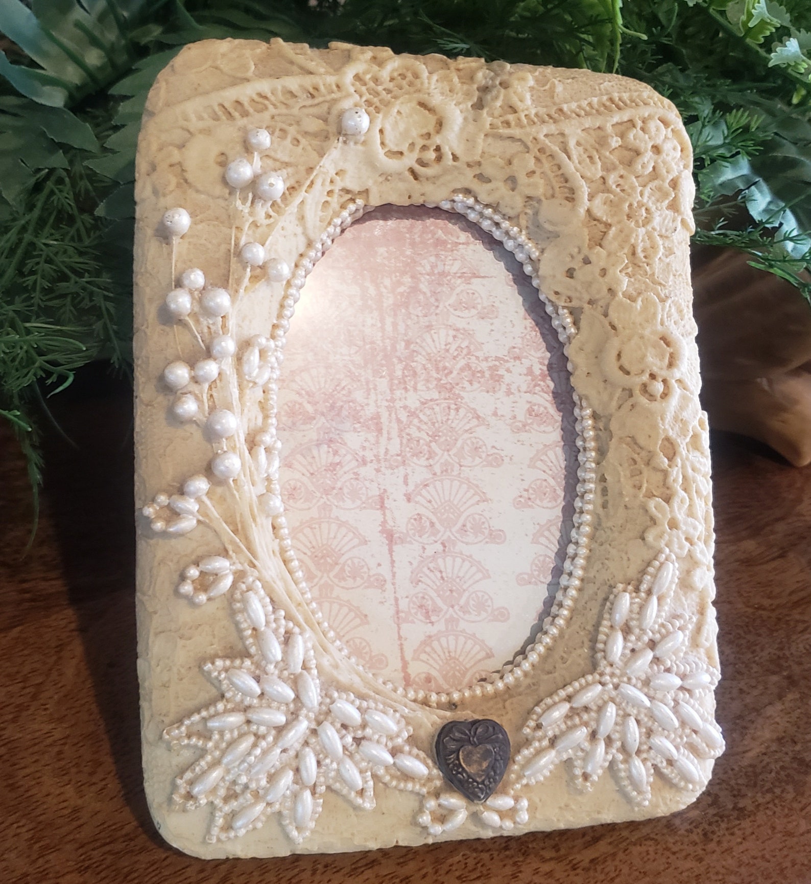 Photo Frame/vintage 1990s Polystone Resin Victorian Style Photo Frame ...