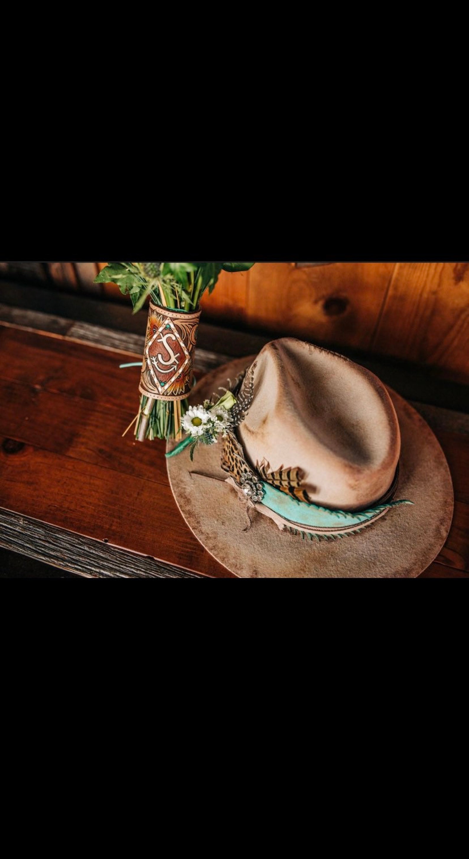 Custom Leather Bouquet Wrap - Etsy