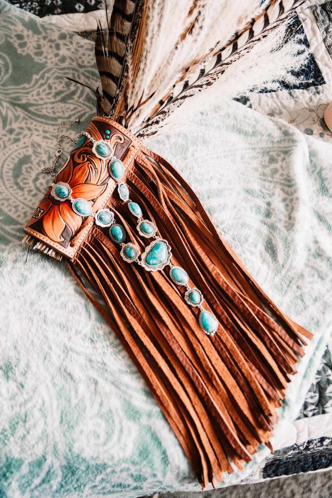 Custom Leather Bouquet Wrap - Etsy