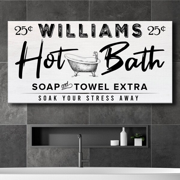 Bathroom Mini Sign - Etsy