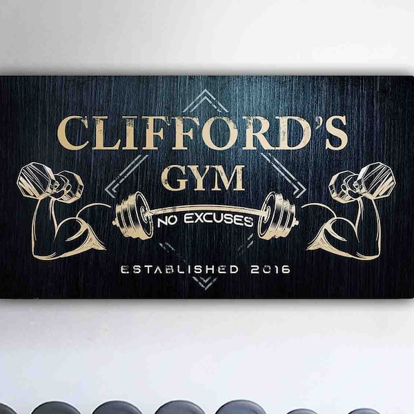 Custom Gym Sign - Etsy