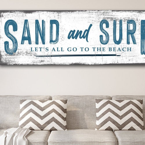 Coastal Sand and Surf Wall Decor Rustic Chic Beach House - Etsy