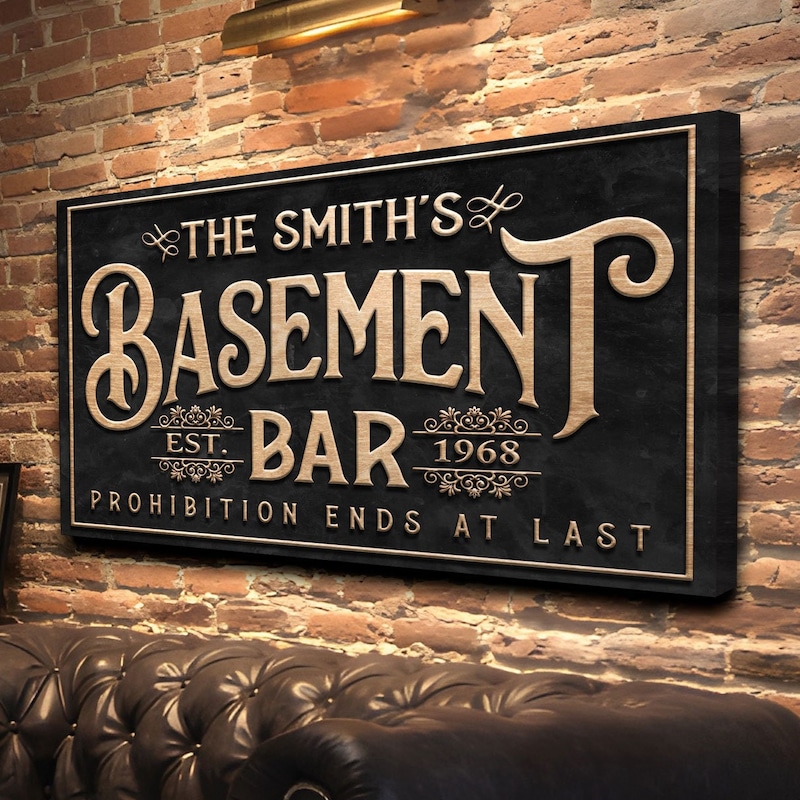 Custom Bar Sign - Etsy