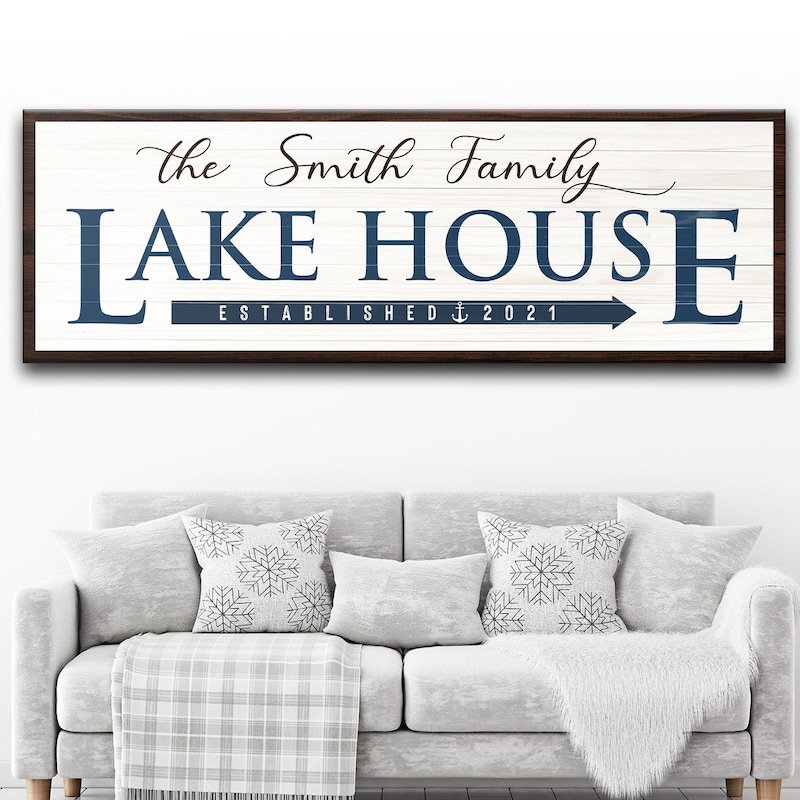 Custom Lake House Sign - Etsy