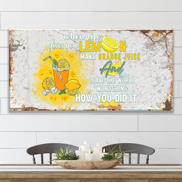 Lemon Decor for Kitchen - Etsy