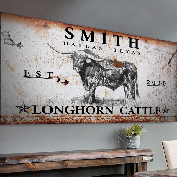 Longhorn Cattle - Etsy