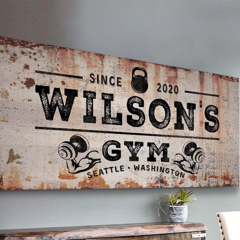 Large Wall Art for Gym - Etsy