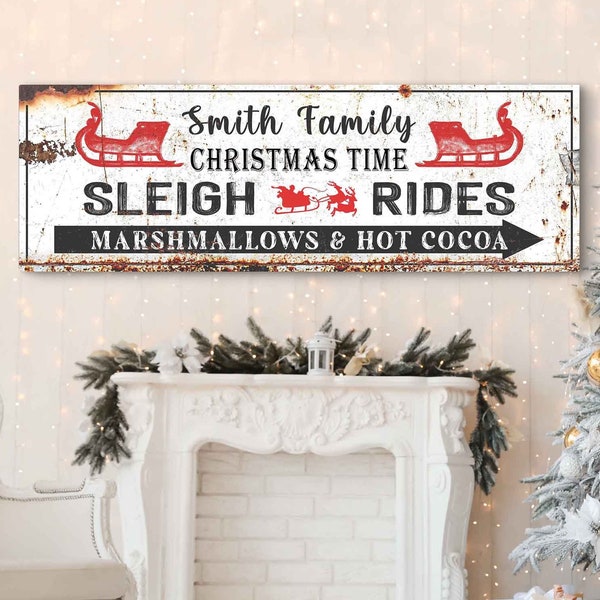 Sleigh Ride Sign - Etsy