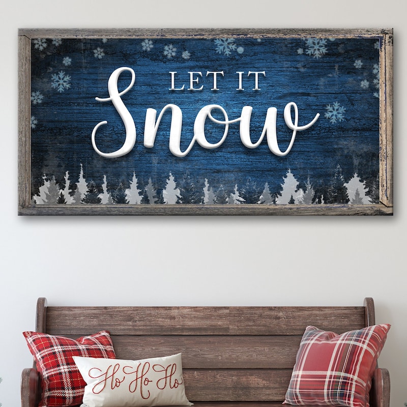 Let It Snow Sign - Etsy