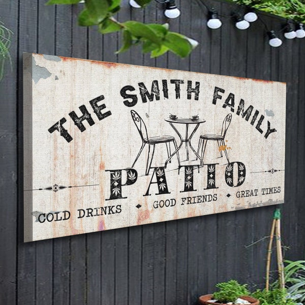 Custom Patio Signs for Outdoor - Etsy