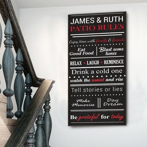 Rules Sign, Parents Rules - Etsy