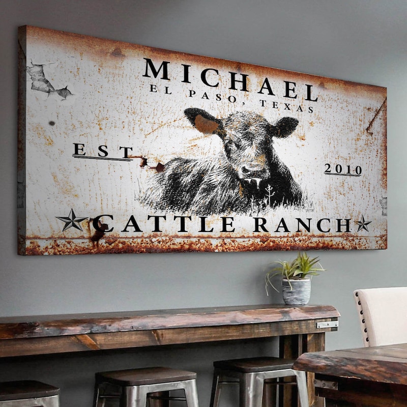 Rustic Cattle Ranch Decor - Etsy