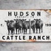 Cattle Company Ranch Farmhouse Cow Decor Sign Family Room Wall Art ...