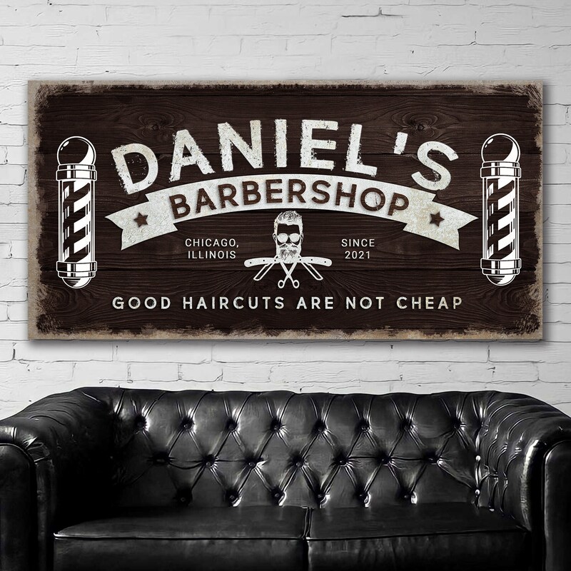 Barber Shop Sign - Etsy