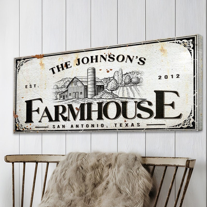 Rustic Farm Name Signs - Etsy