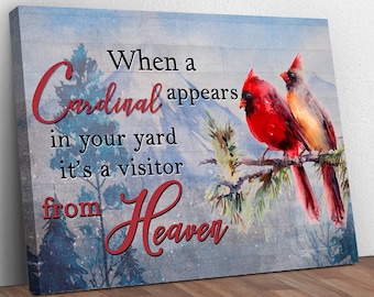 Cardinal Memorial Print - Etsy