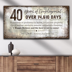 Retirement Gifts for Women | Retirement Gifts for Men | Retirement Wall ...