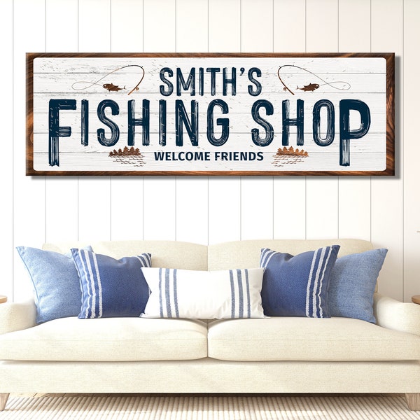 Rustic Fishing Sign - Etsy