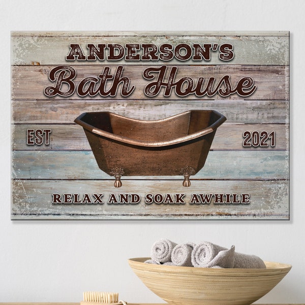 Bath House Sign - Etsy