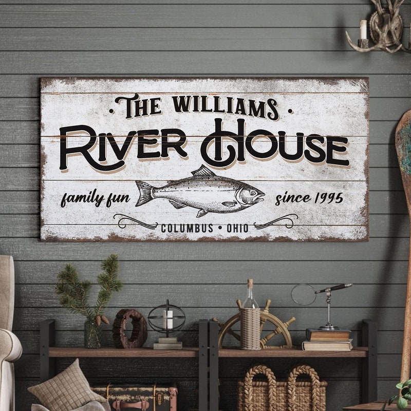 River House Sign - Etsy