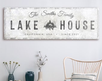 Custom River House Sign Modern Farmhouse Wall Decor Family - Etsy