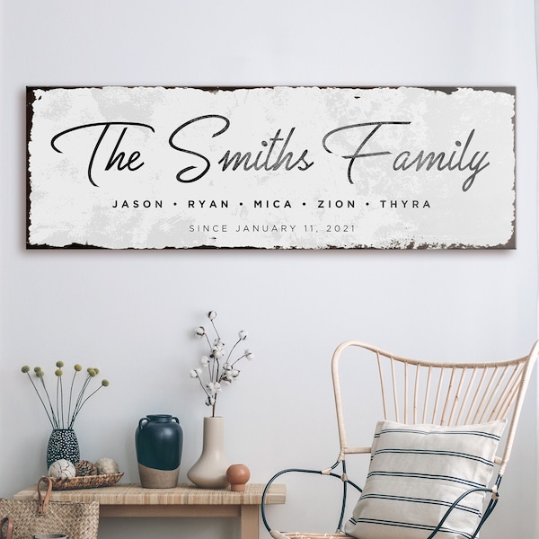 Rustic Family Signs Wall Decor - Etsy