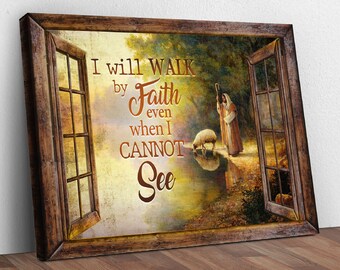 Walk by Faith Sign - Etsy