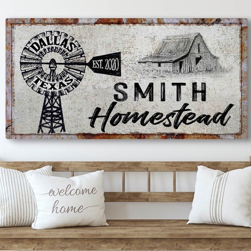 Family Farmhouse Name Sign Farmhouse Decor Personalized - Etsy