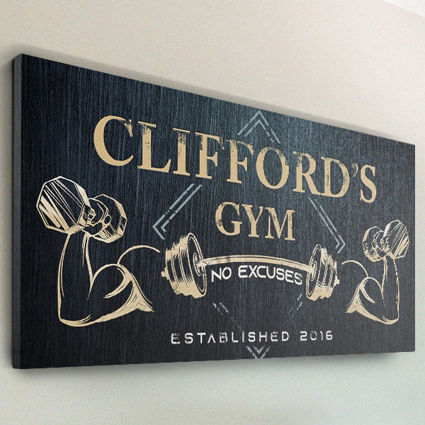 Home Gym Sign - Etsy