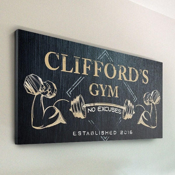 Home Gym Sign - Etsy