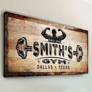 Custom Gym Sign Home Gym Sign Crossfit Gym Sign Outdoor - Etsy