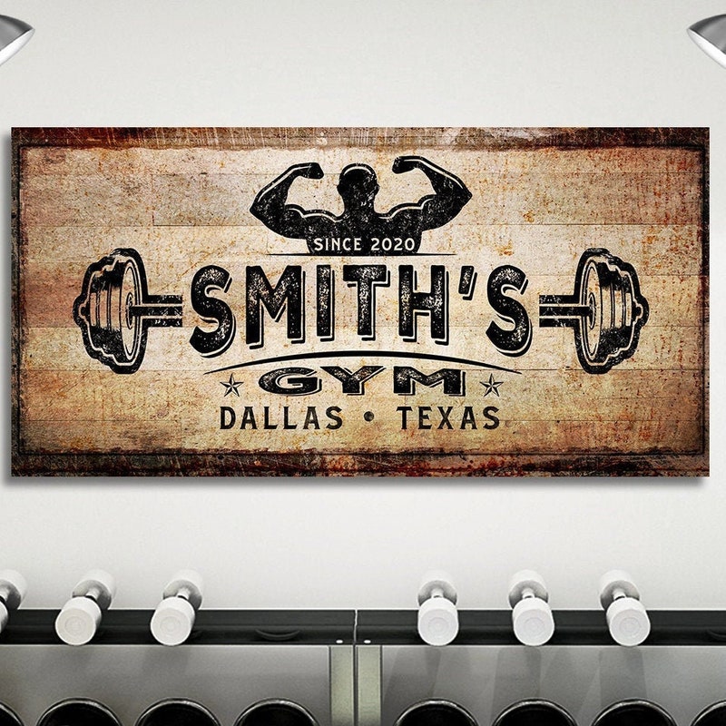 Custom Gym Sign - Etsy