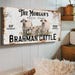Brahman Cattle Wall Sign | Personalized Brahman Cow Sign Canvas ...