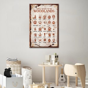 Woodland Nursery Decor | Animal Tracks | Nursery Decor | Animal Prints ...