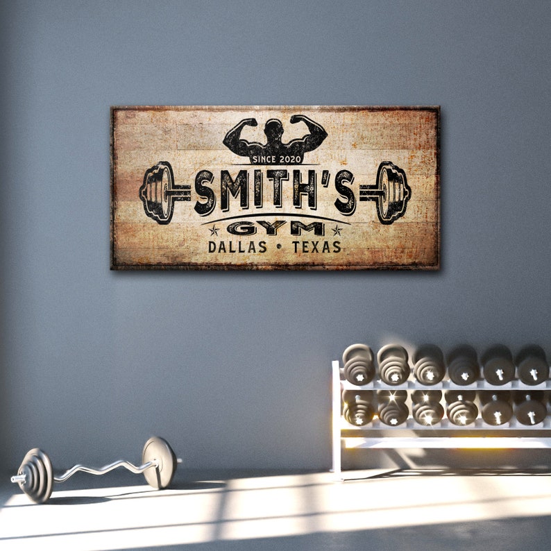 Custom Gym Sign Home Gym Sign Crossfit Gym Sign Outdoor - Etsy