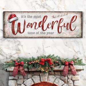Its the Most Wonderful Time of the Year Sign | Christmas Sign ...