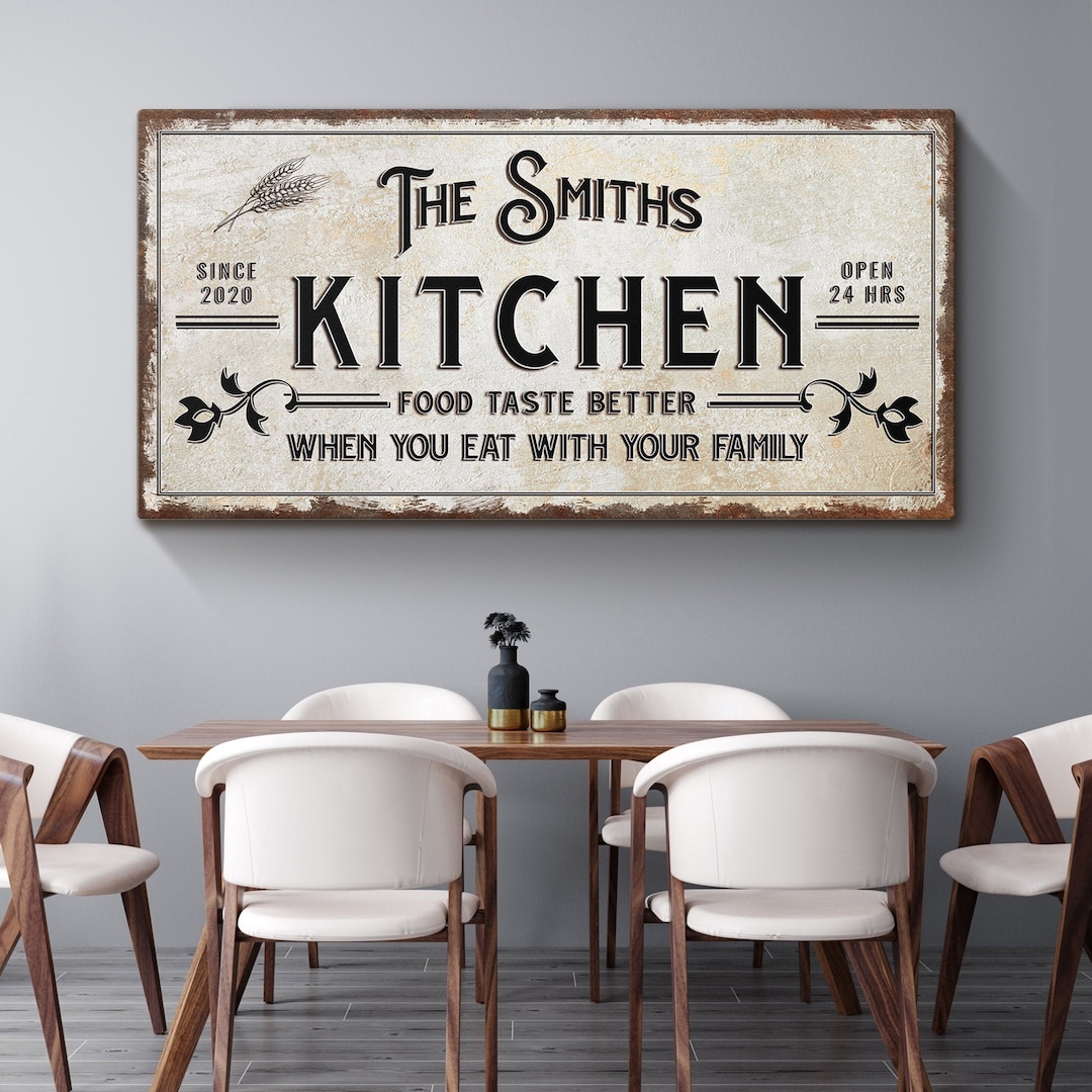 Moms Kitchen Wall Decor | Family Kitchen Sign | Farmhouse Kichen Wall ...
