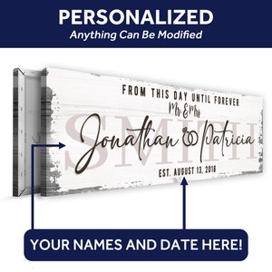 Welcome Sign for Wedding | Mr and Mrs Sign Wedding Name Sign | Wedding ...