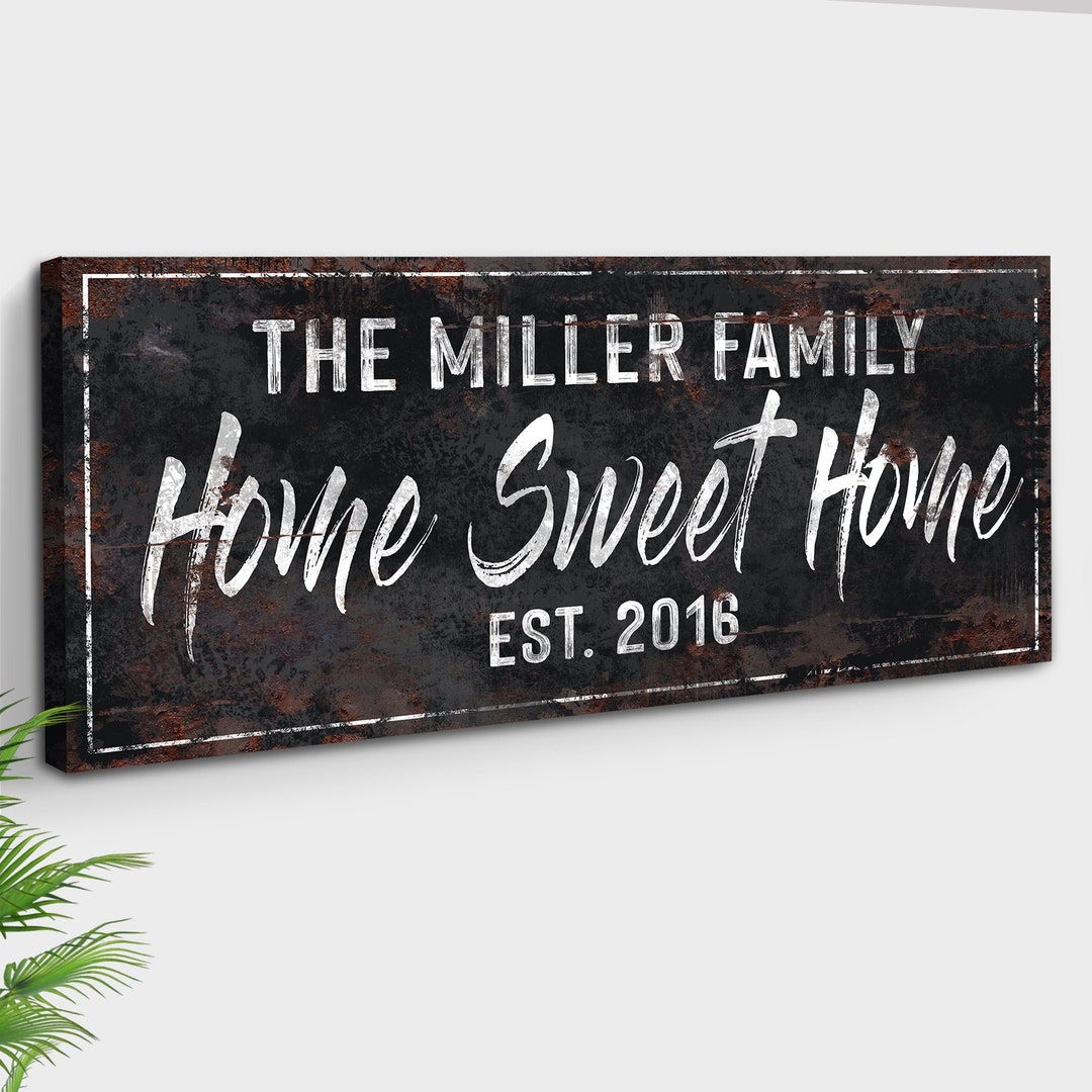 Family Last Name Sign | Welcome Sign for Front Porch | House Warming ...
