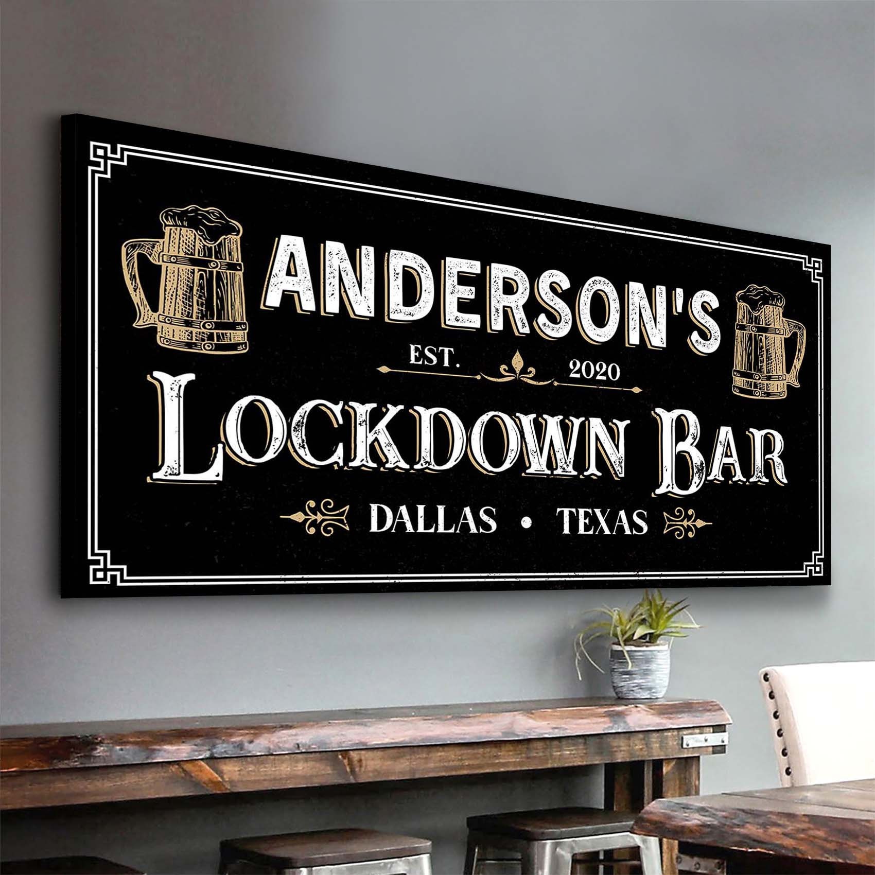 Custom Bar Sign Canvas Bar Sign Craft Beer Sign - Etsy