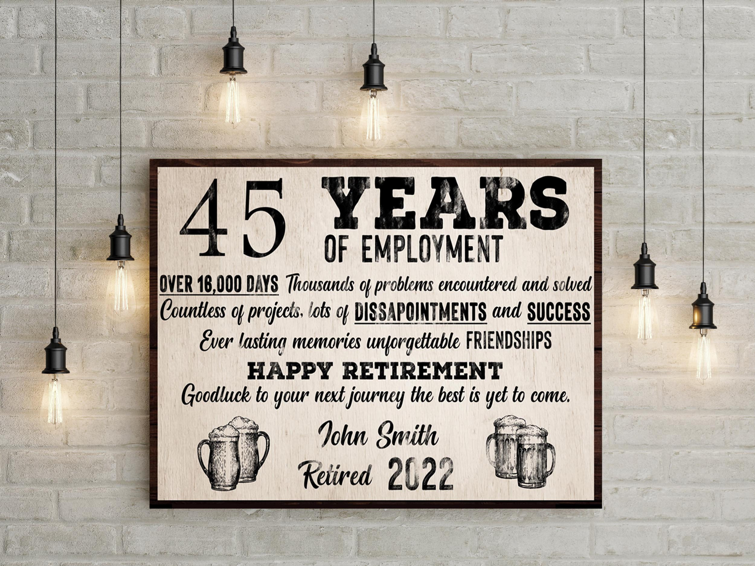 Personalized Retirement Gift Sign Retirement Gift Party - Etsy