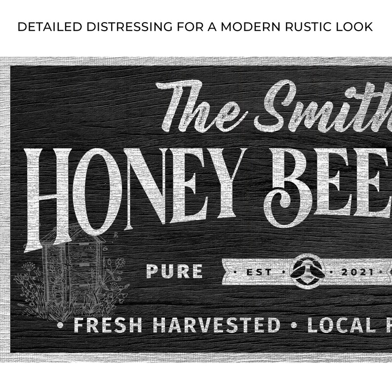 Honey Bee Sign Honey Bee Farmhouse Décor Farm Fresh Honey Bee | Etsy