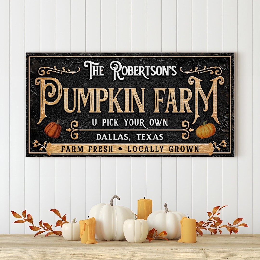 Pumpkin Farm Sign | Custom Pumpkin Patch Sign | Primitive Fall Decor ...