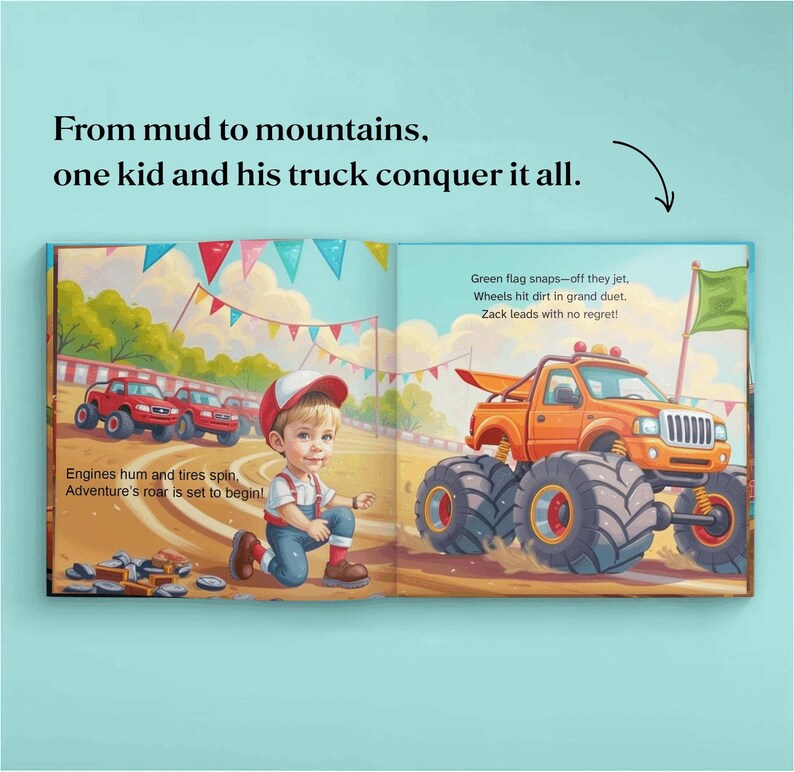 Monster Truck Rally | Custom Name Adventure Story for Boys ...