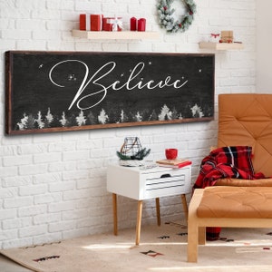 Believe Christmas Sign | Believe Sign Holiday Decor | Personalized ...