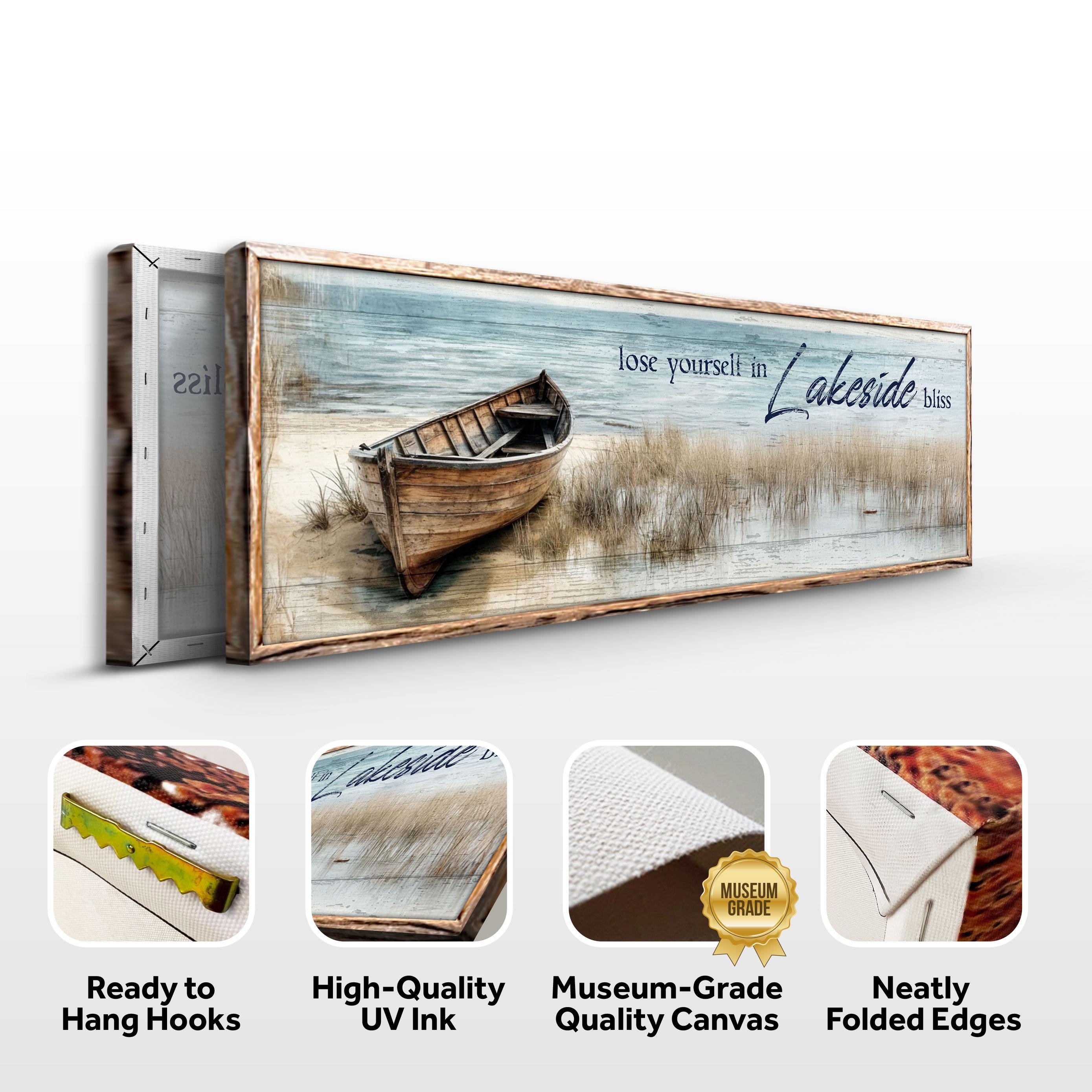 Lose Yourself in Lakeside Sign | Lake House Wall Art | Rustic Lakeside ...