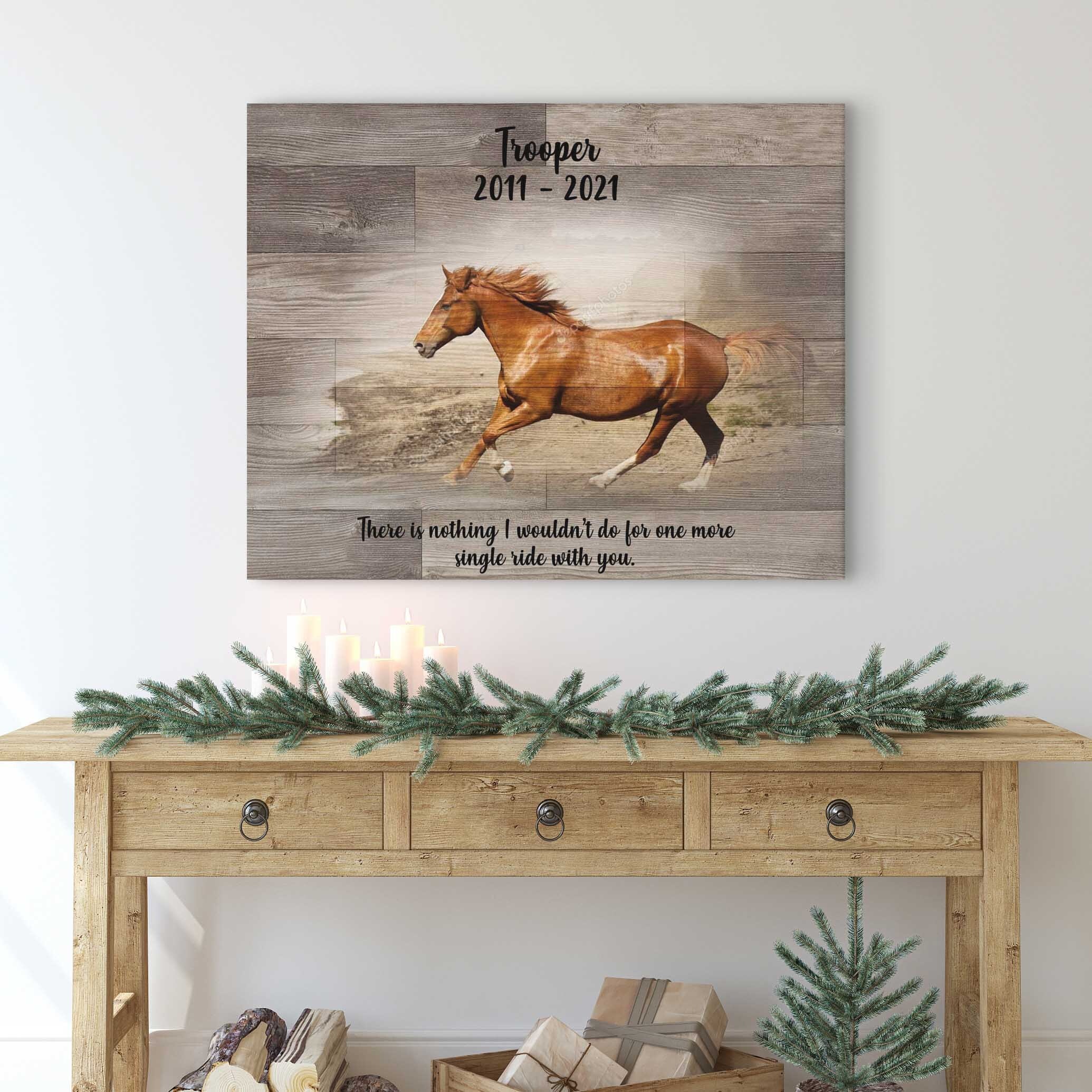 Horse Memorial Gift Wall Decor | Horse Loss Gift | in Loving Memory ...