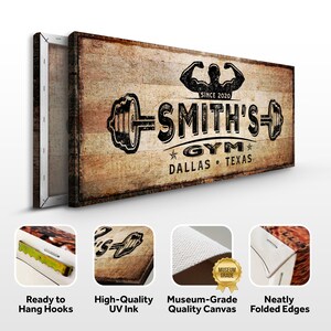 Custom Gym Sign Home Gym Sign Crossfit Gym Sign Outdoor - Etsy