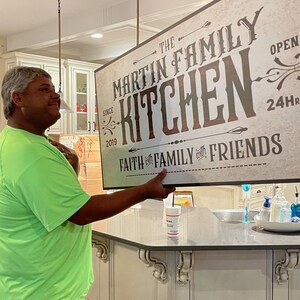 Kitchen Sign Custom | Kitchen Wall Art | Kitchen Family Sign ...