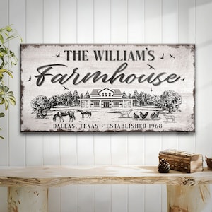Farmhouse Decor | Farmhouse Sign | Home Decor Farmhouse | Personalized ...
